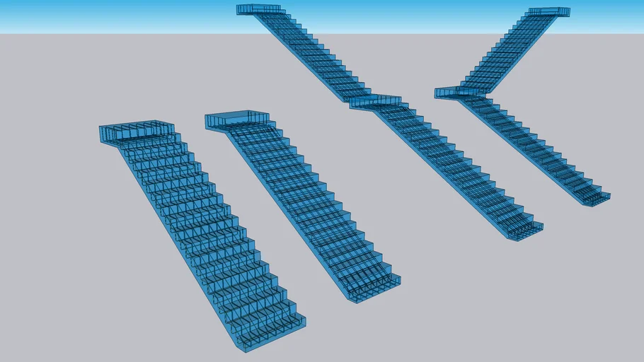 Reinforced Concrete Stairs | 3D Warehouse