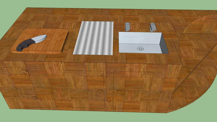 Kitchen worktop | 3D Warehouse