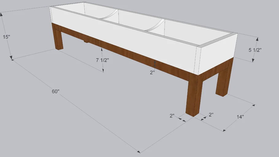 GORMAN - BENCH | 3D Warehouse