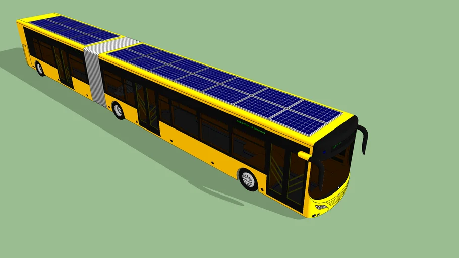 Bus with Solar PV Panels | 3D Warehouse