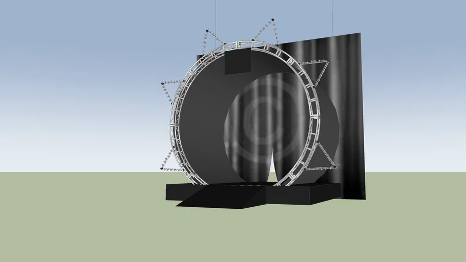 WWF classic circle PPV stage | 3D Warehouse