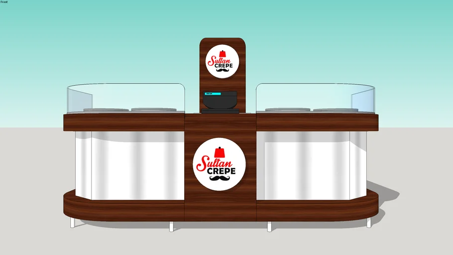 french crepe kiosk design | 3D Warehouse