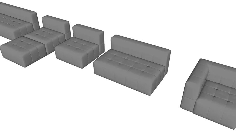 Sofá Sofo Tok & Stok | 3D Warehouse