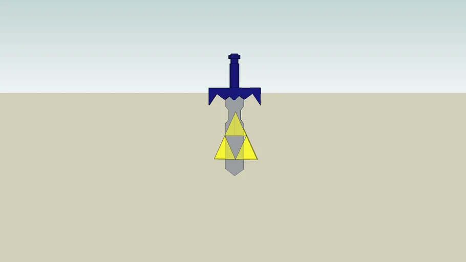 zelda triforce and sword | 3D Warehouse