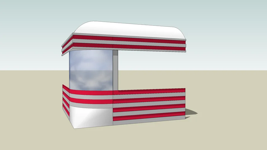 Mountain View diner corner | 3D Warehouse