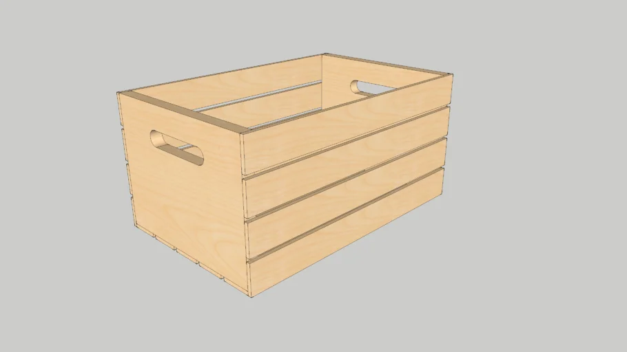 Birch Crate | 3D Warehouse
