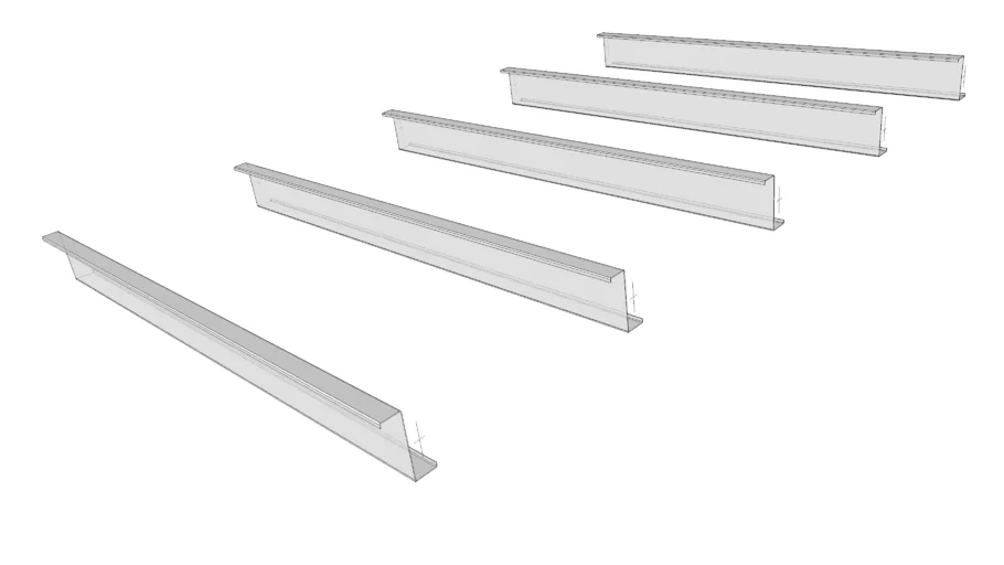 Steel Purlin Z Array | 3D Warehouse