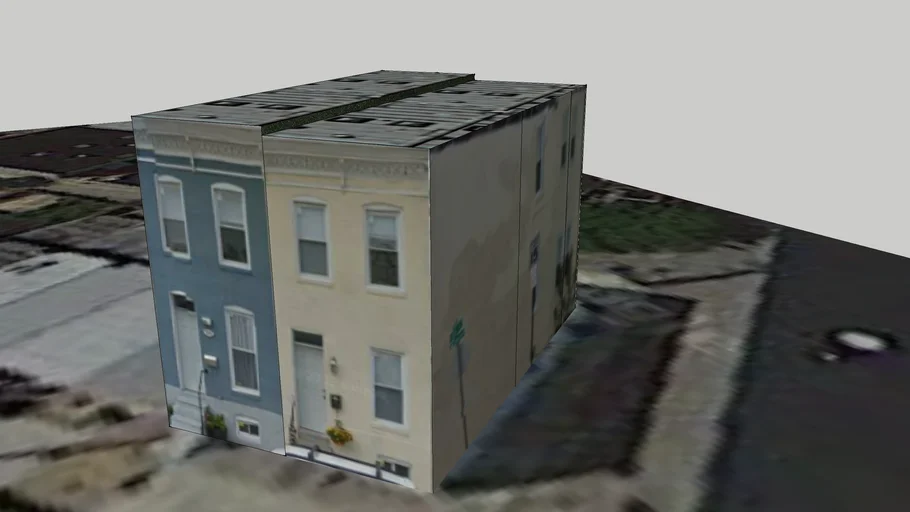 Colonial Rowhomes | 3D Warehouse