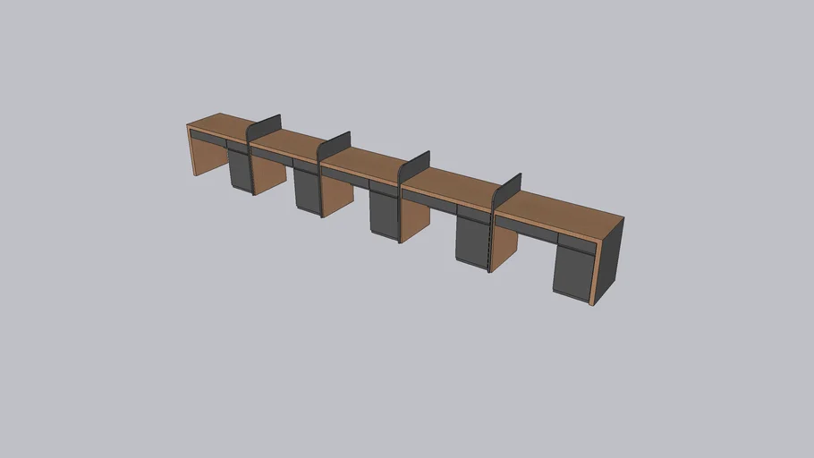 meja office bpn | 3D Warehouse