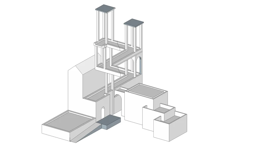 M. C. Escher Water Fall model | 3D Warehouse