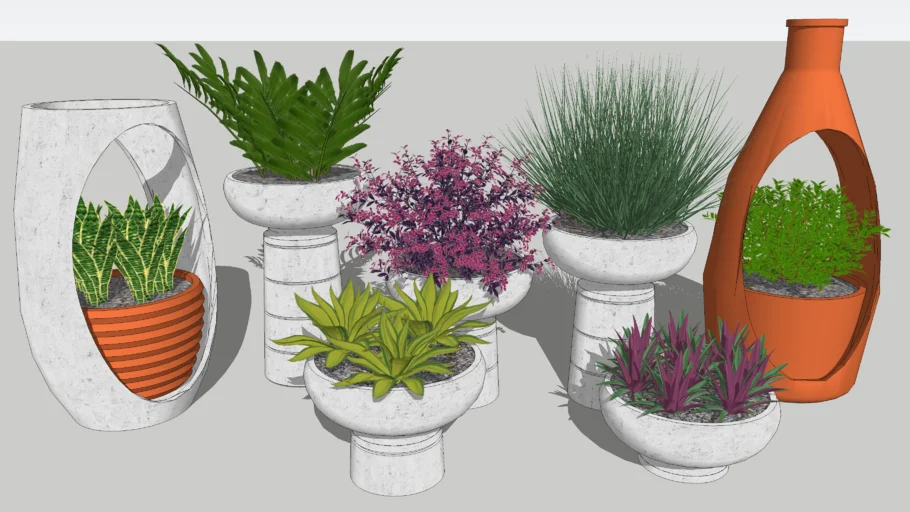 Plant Containers 2 | 3D Warehouse