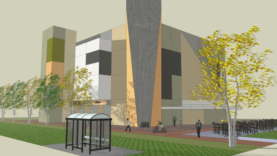 Modern Office Building | 3D Warehouse