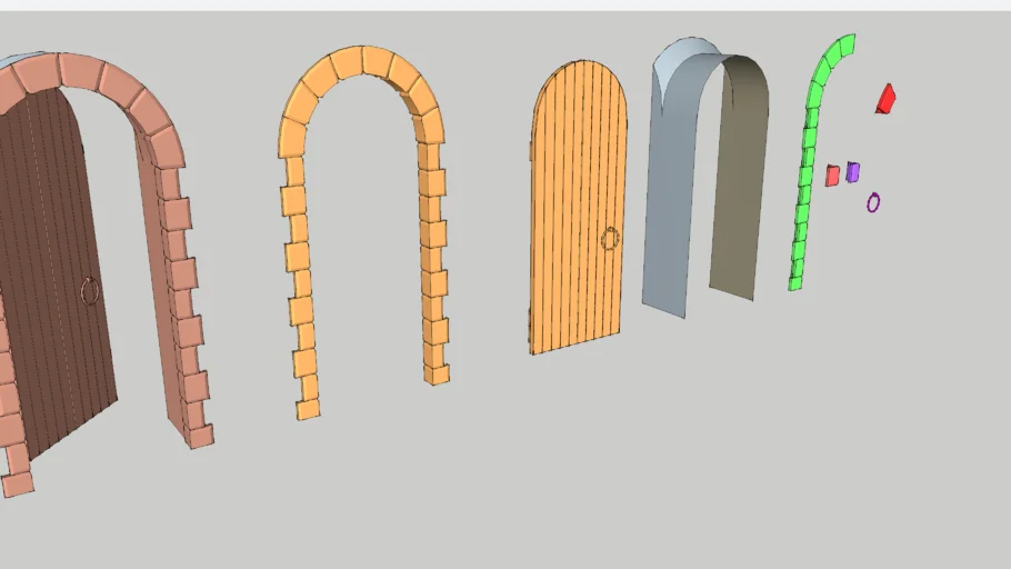 Arched door entity | 3D Warehouse