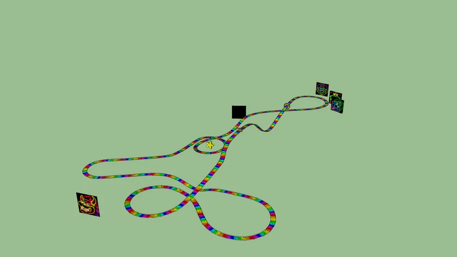 N64 Rainbow Road course_model.VRML | 3D Warehouse