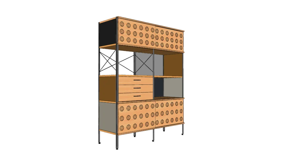 Eames Storage Unit | 3D Warehouse