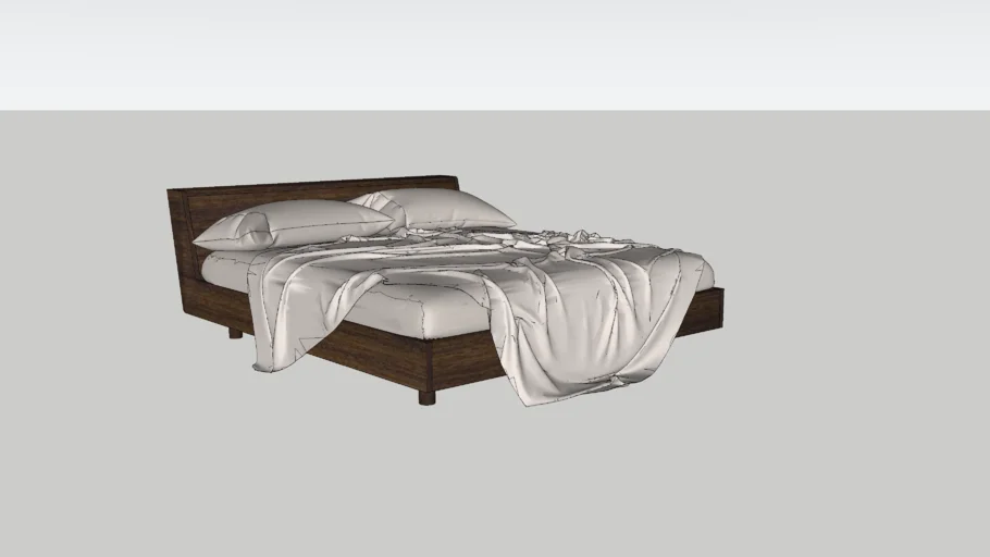Bed wood | 3D Warehouse