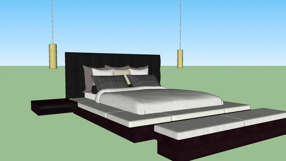 BLACK BED | 3D Warehouse