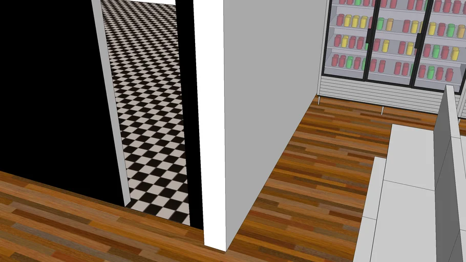 muscle car gas stop | 3D Warehouse