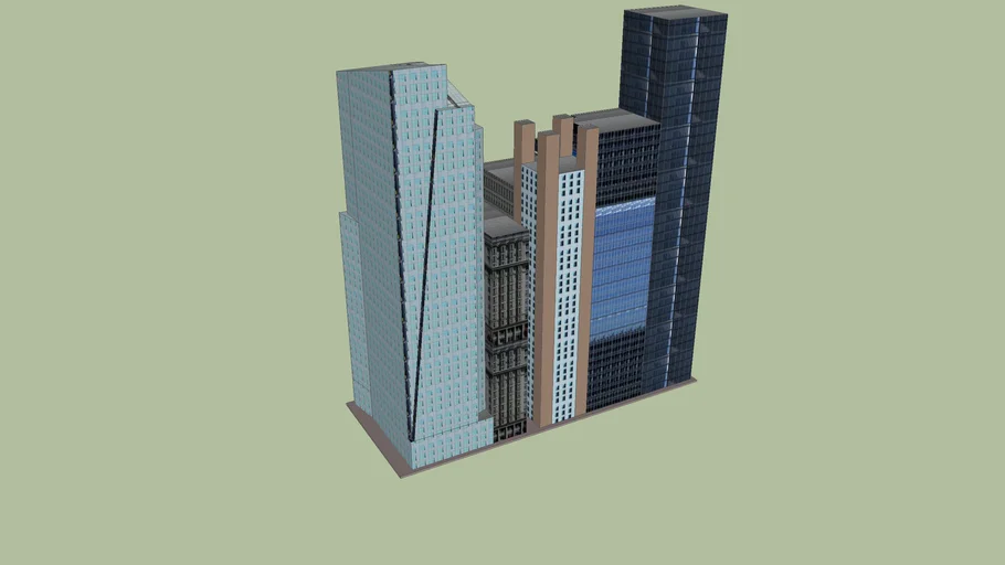 5 Times Square & 11 Times Square | 3D Warehouse