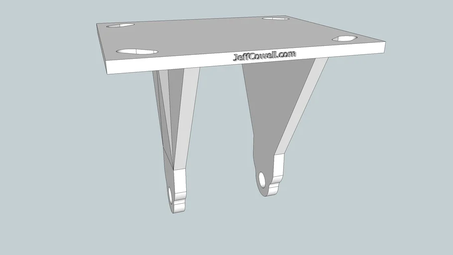 Caster Mount - Fixed | 3D Warehouse