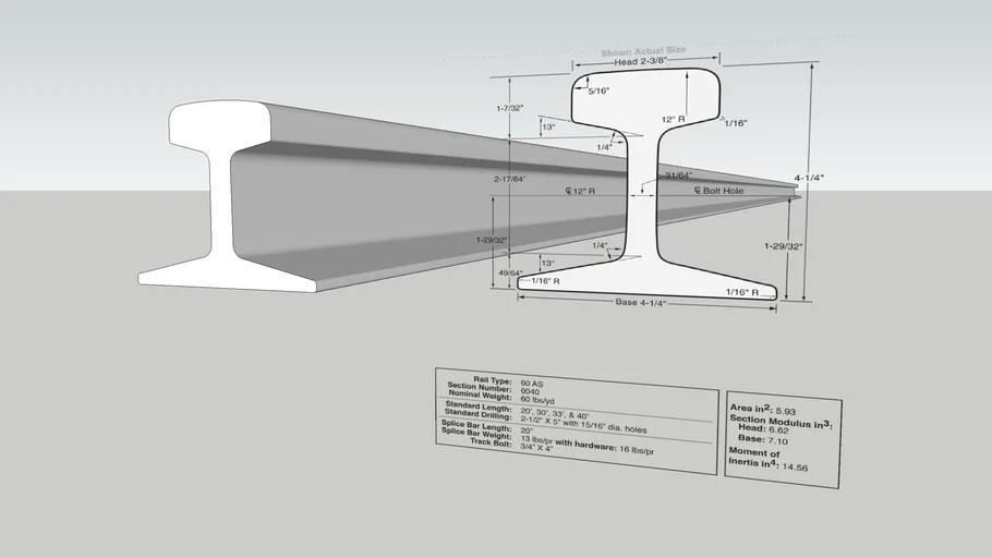 Railroad Track | 3D Warehouse