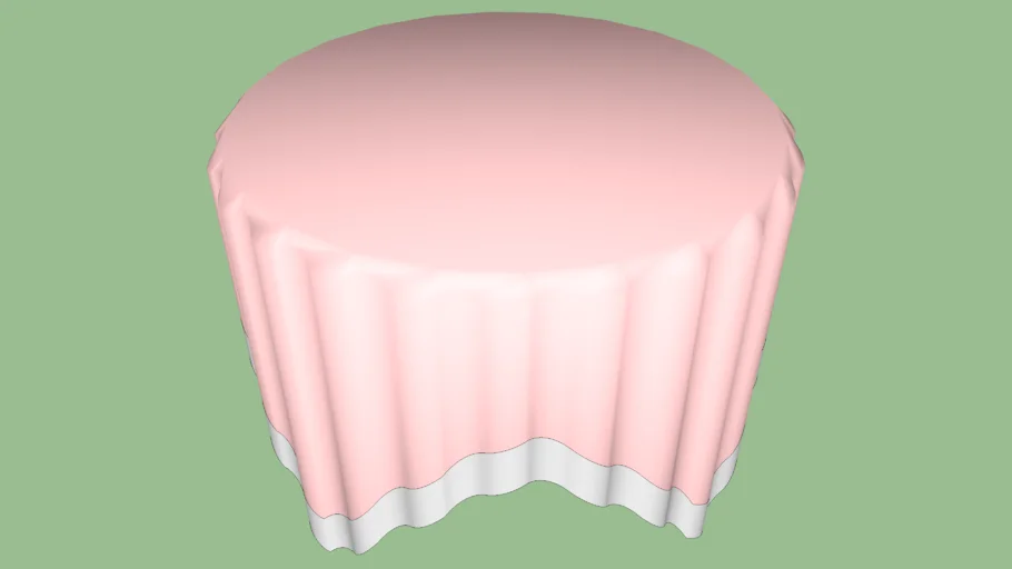 Mesa com toalha Table cloth | 3D Warehouse