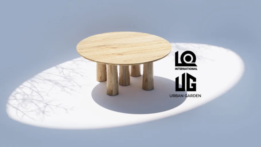 Modon Reclaimed Teak dinning table by LQ international | 3D Warehouse