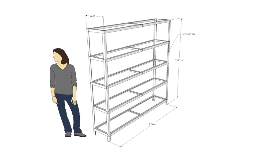 DESK, RAK GUDANG | 3D Warehouse