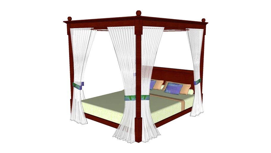 Canopy bed | 3D Warehouse