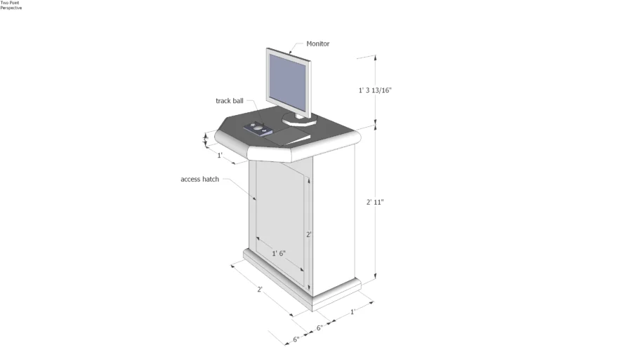 Computer / Video Kiosk | 3D Warehouse