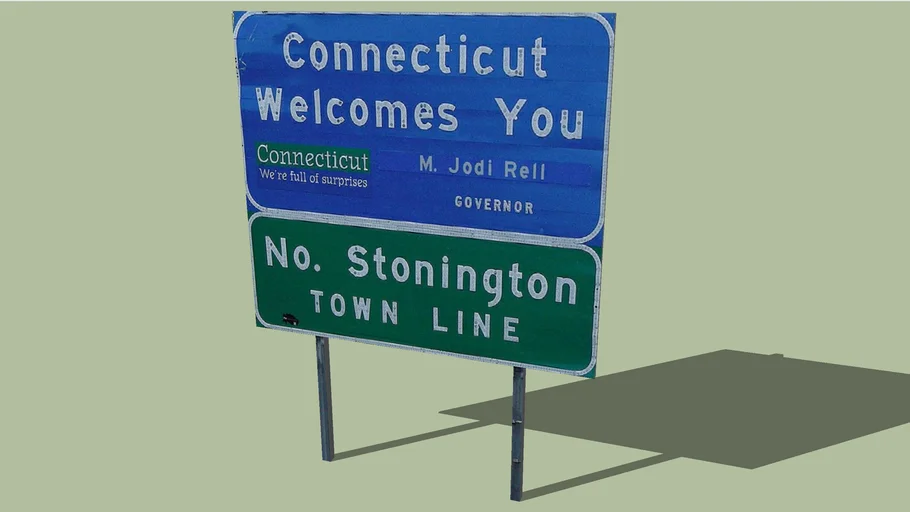 Welcome Sign Connecticut | 3D Warehouse