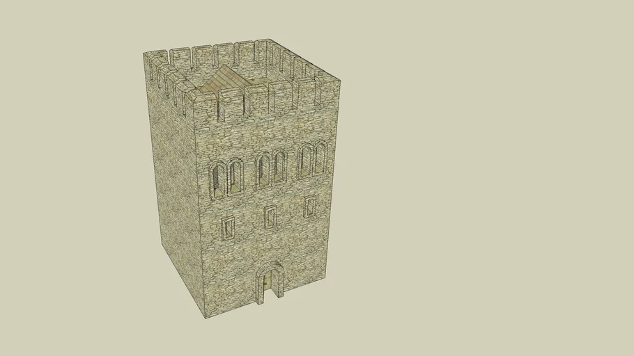 Simple Square Tower | 3D Warehouse
