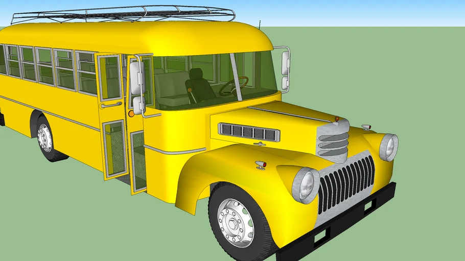 1948 CHEVROLET AMERICAN VINTAGE BUS (single doors) | 3D Warehouse