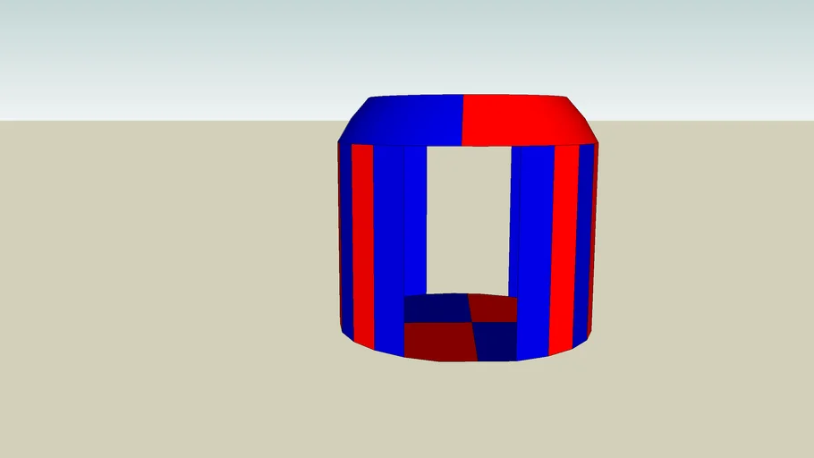 Red & Blue Tent | 3D Warehouse