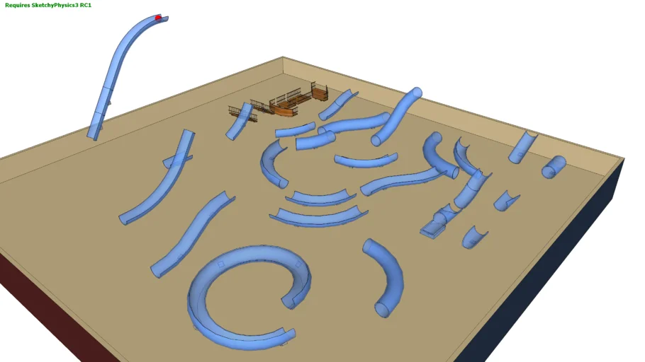 Water Slide Pieces | 3D Warehouse