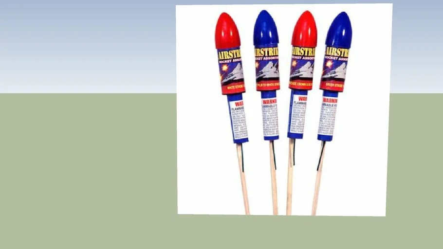 bottle rocket fireworks | 3D Warehouse