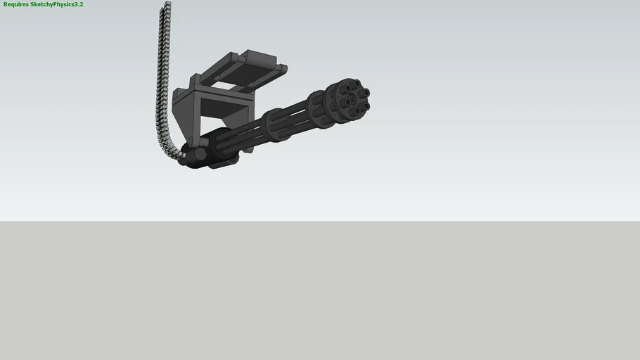 GAU-20 Reaper Gatling Gun (Spinning with Sketchyphysics) | 3D Warehouse