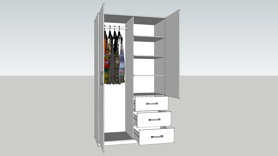 Wadrobe 2 Door Price Stars Ikea | 3D Warehouse