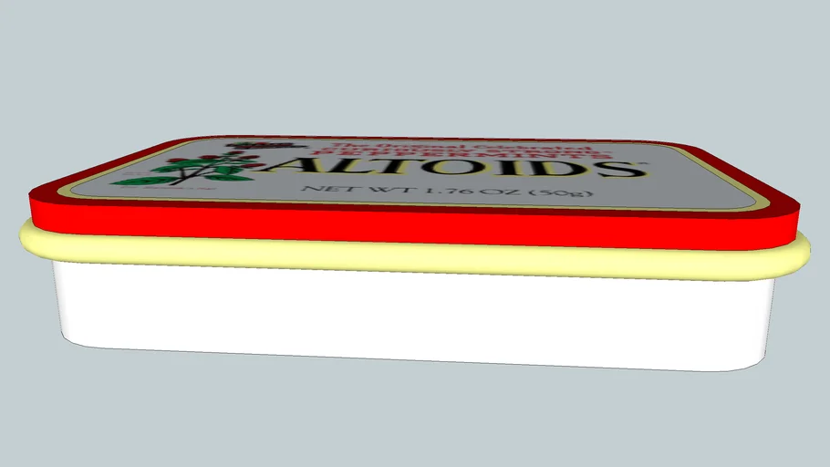 Altoids Tin | 3D Warehouse