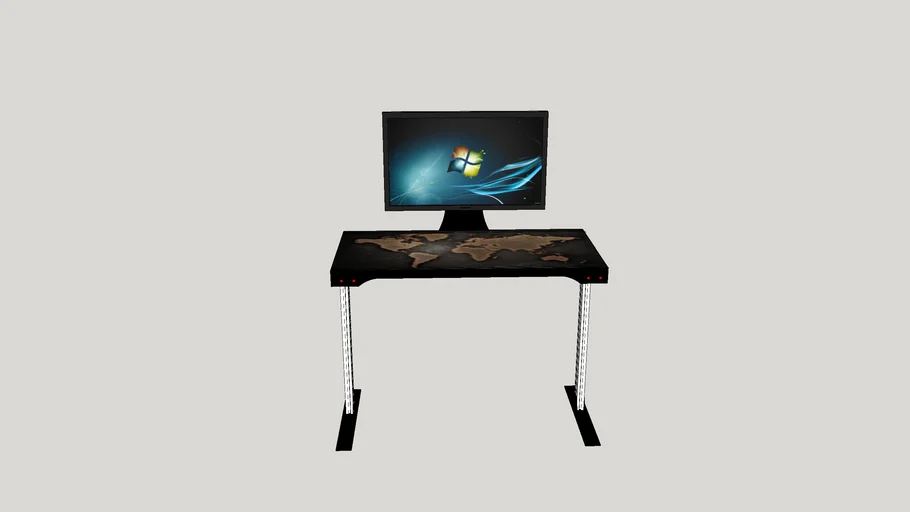 PC desk | 3D Warehouse