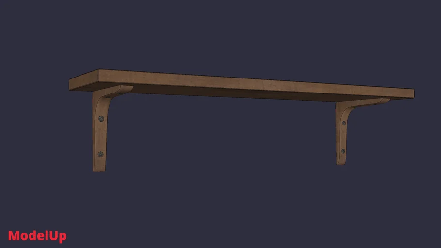 Wooden shelf | 3D Warehouse