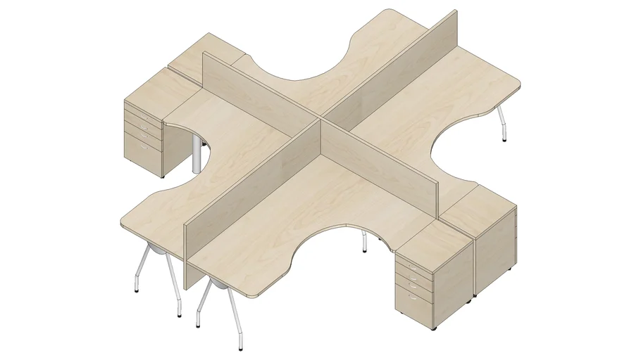 office workstation | 3D Warehouse