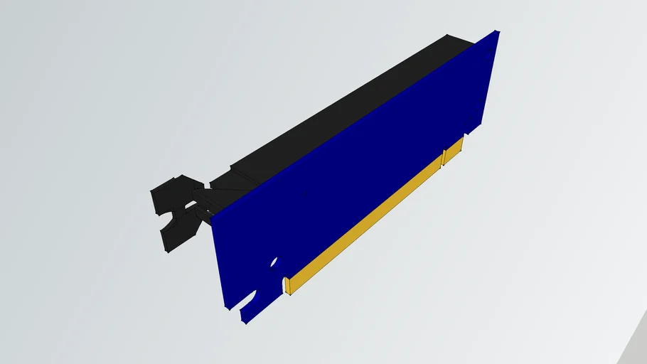 2U PCI-E 16x Riser Card | 3D Warehouse