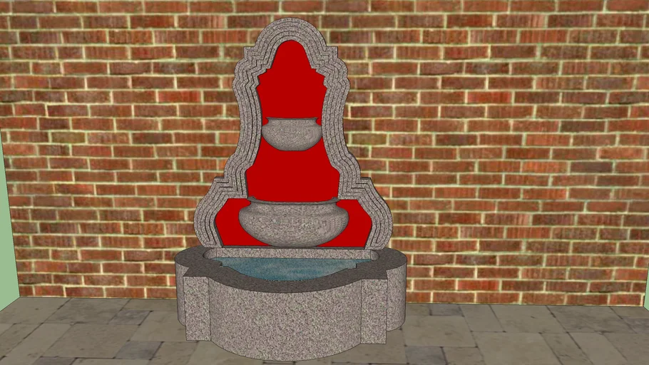 Búcaro - Fuente de pared | 3D Warehouse