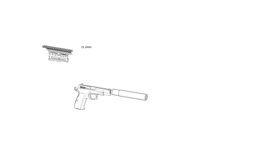 【TARKOV SPT mod】CZ75 3D MODEL | 3D Warehouse