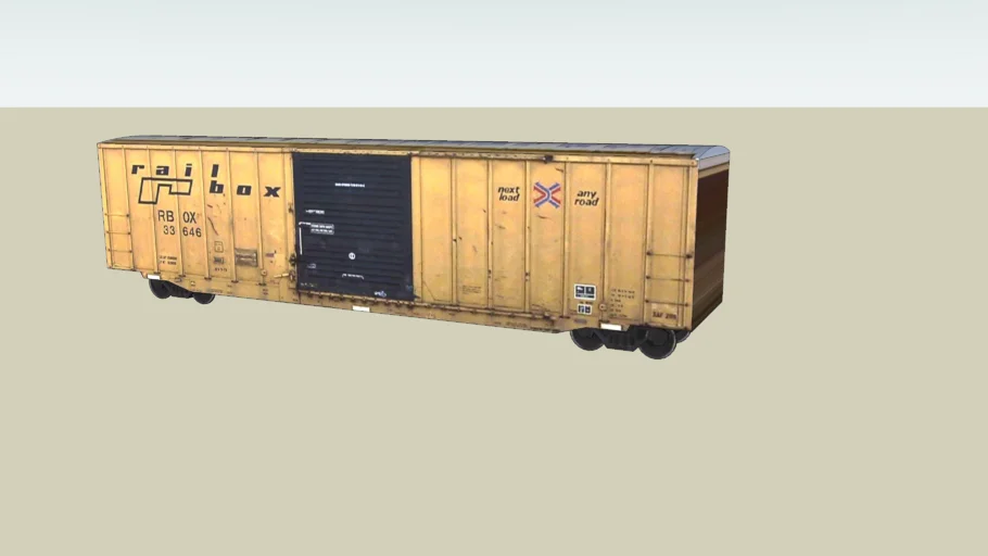 55' Box Car | 3D Warehouse