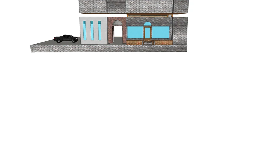 designing of a house I saw in Louisiana | 3D Warehouse
