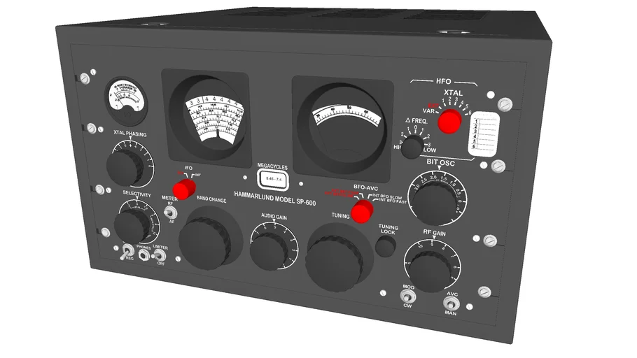 Hammarlund Model SP-600 Receiver - Circa 1951 | 3D Warehouse