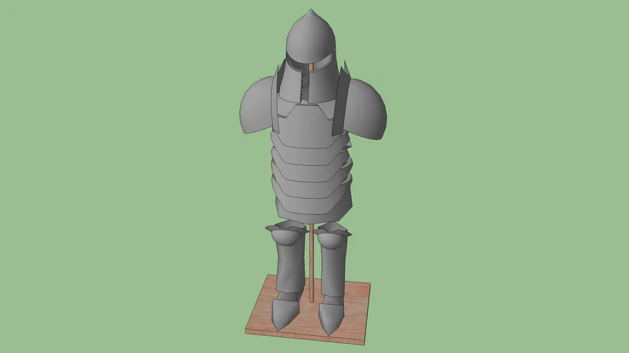 Armor_Stand_Metal | 3D Warehouse