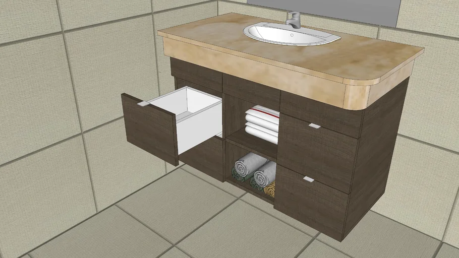 MUEBLE DE BAÑO - VANITORY FLOTANTE | 3D Warehouse